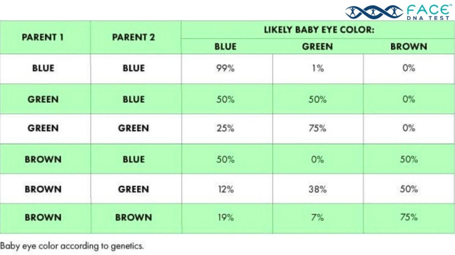 Eye Color Test Procedure for Proving Paternity